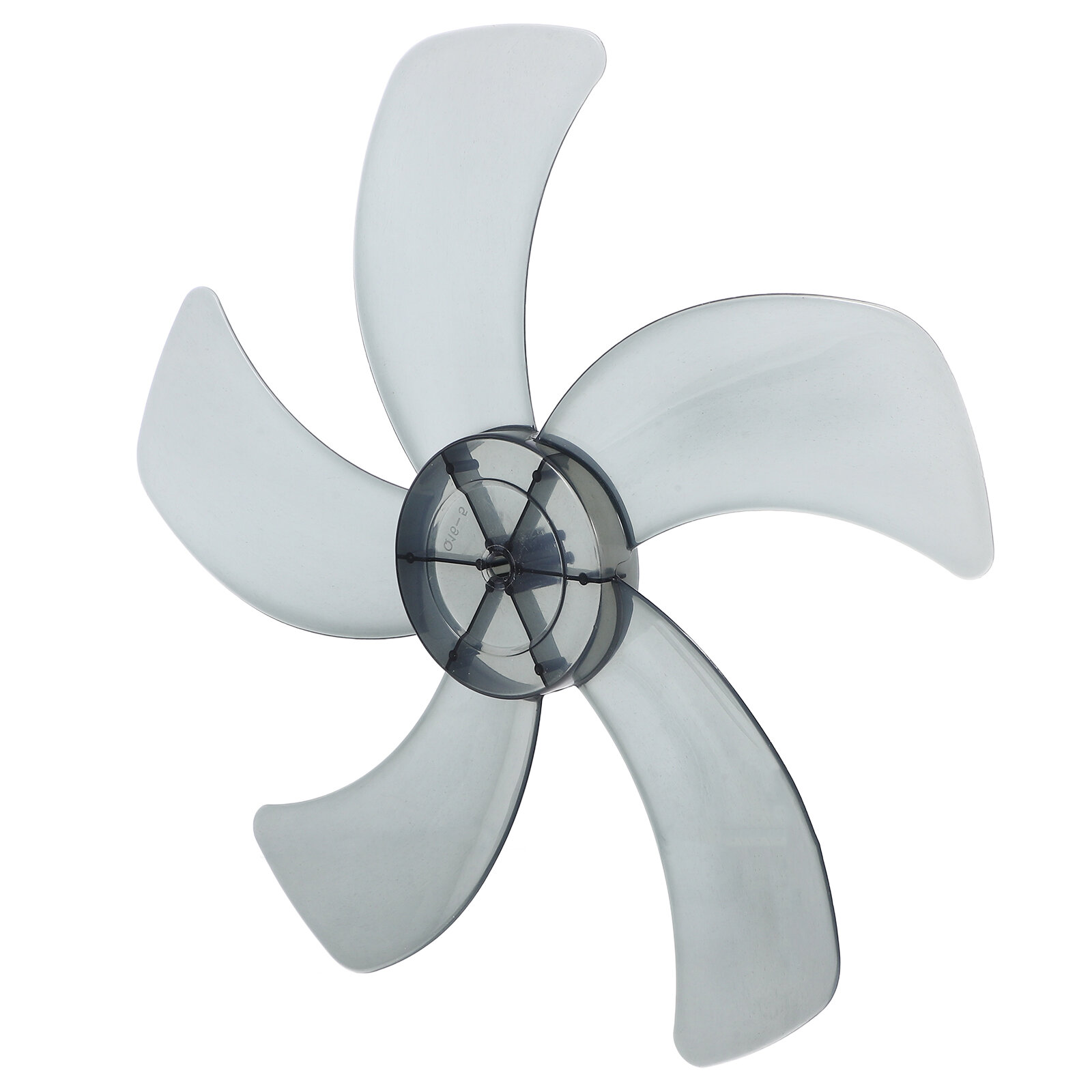 Утолщенные универсальные лопасти электрического вентилятора диаметром 16 дюймов для напольных, настольных и настенных вентиляторов (16 дюймов (пять лопастей), прозрачно-черные).