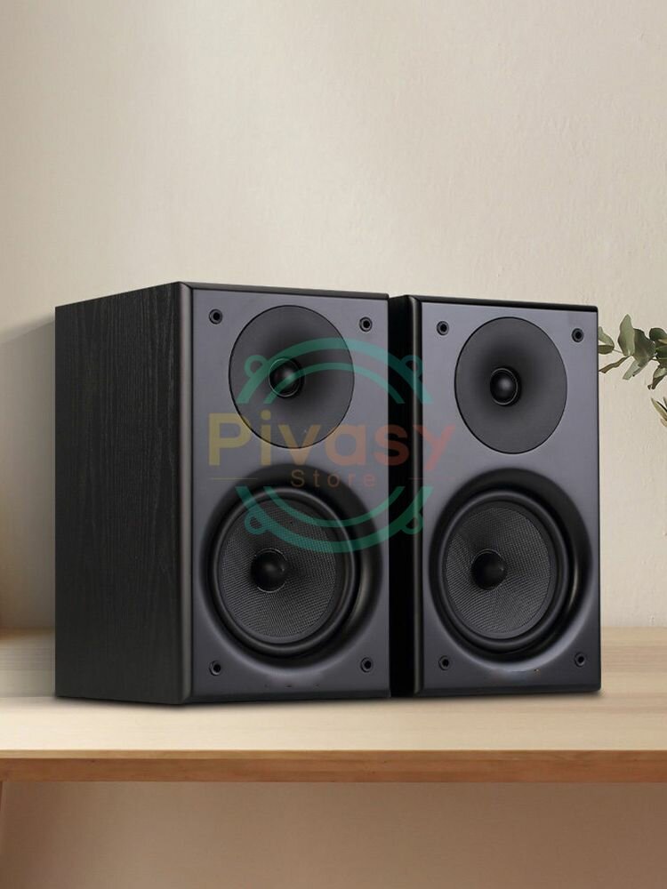 Пассивные HIFI-колонки для книжных полок, высокое качество, 6,5 дюймов, 100 Вт, 4 Ом, 88 дБ, 48-20 кГц, черная