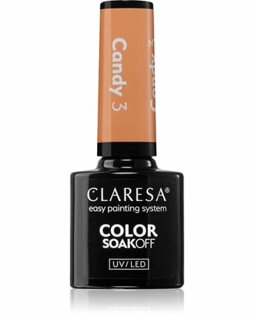 Лак для ногтей Claresa SoakOff UV/LED Color Candy, оттенок 3, 5 г