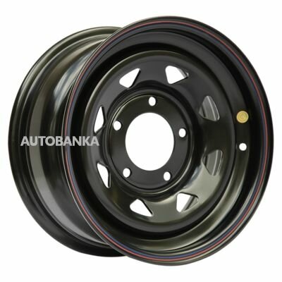 Диск 7x15/5x139,7 ET25 D98,5 ВАЗ Нива Х (треуг. мелкий) Черный (LTM) (с увелич. полкой)