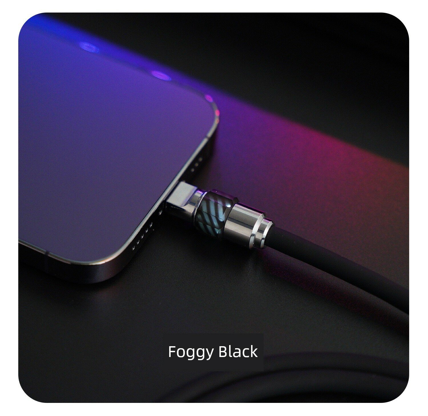 GeekCable Премиум Резиновый Спиральный Кабель USB-C для Apple CarPlay, iPhone 17/16, Зарядка 15Вт Медленная, Длина 40