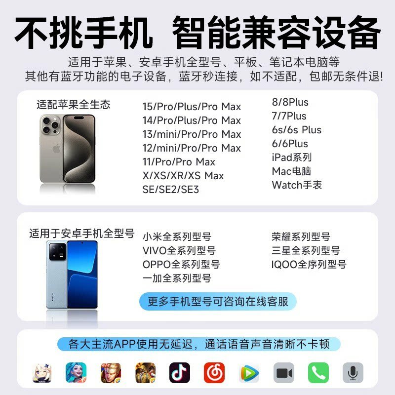 Беспроводные наушники Newyu универсальные для iPhone Xiaomi OPPO Vivo Huawei Honor IQOO, официальная модель