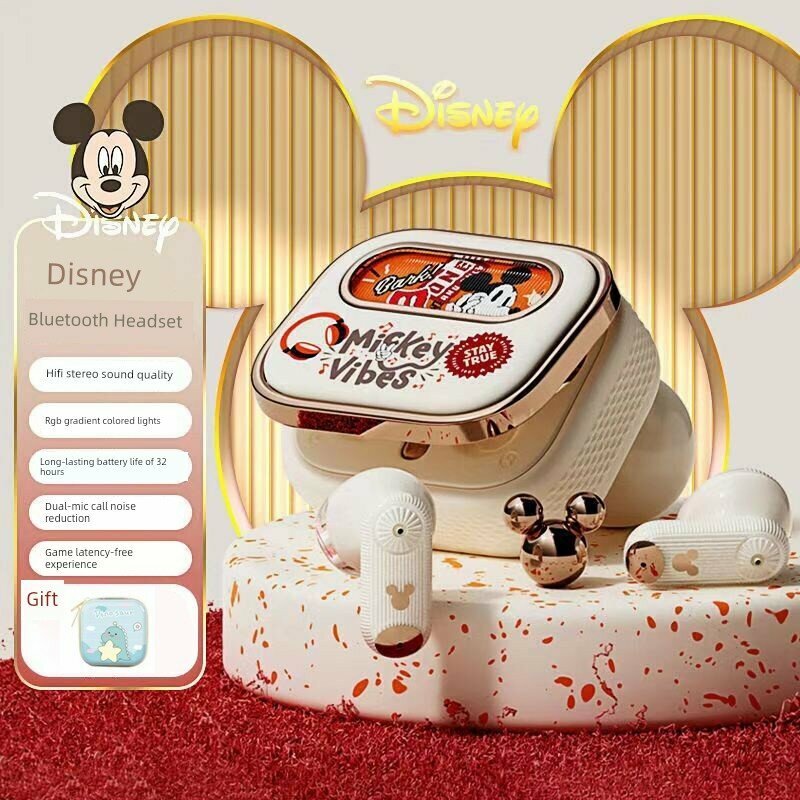 Беспроводные Bluetooth-наушники 2026 года, новая модель, коллаборация Disney/Disney Q7, стильный дизайн, подарок на