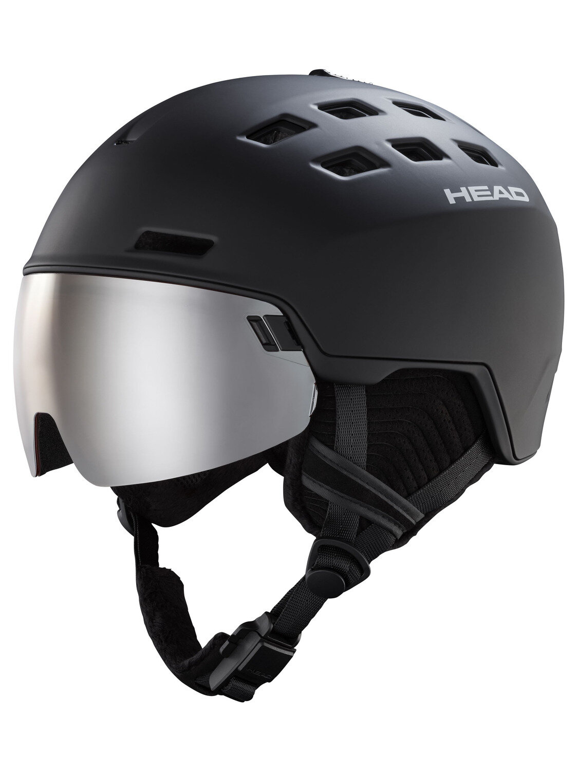 Горнолыжный шлем с визором Head Radar Black S2 25/26 Черный, для мужчин