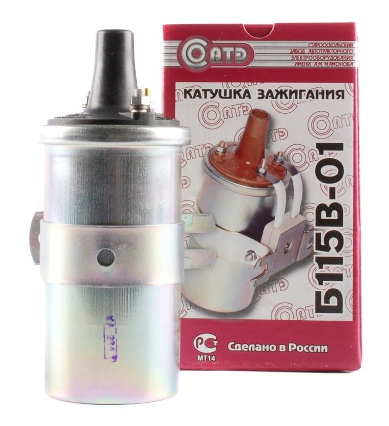 Катушка зажигания для а/м Газ 24, М 2140 (СОАТЭ) Б 115В 01