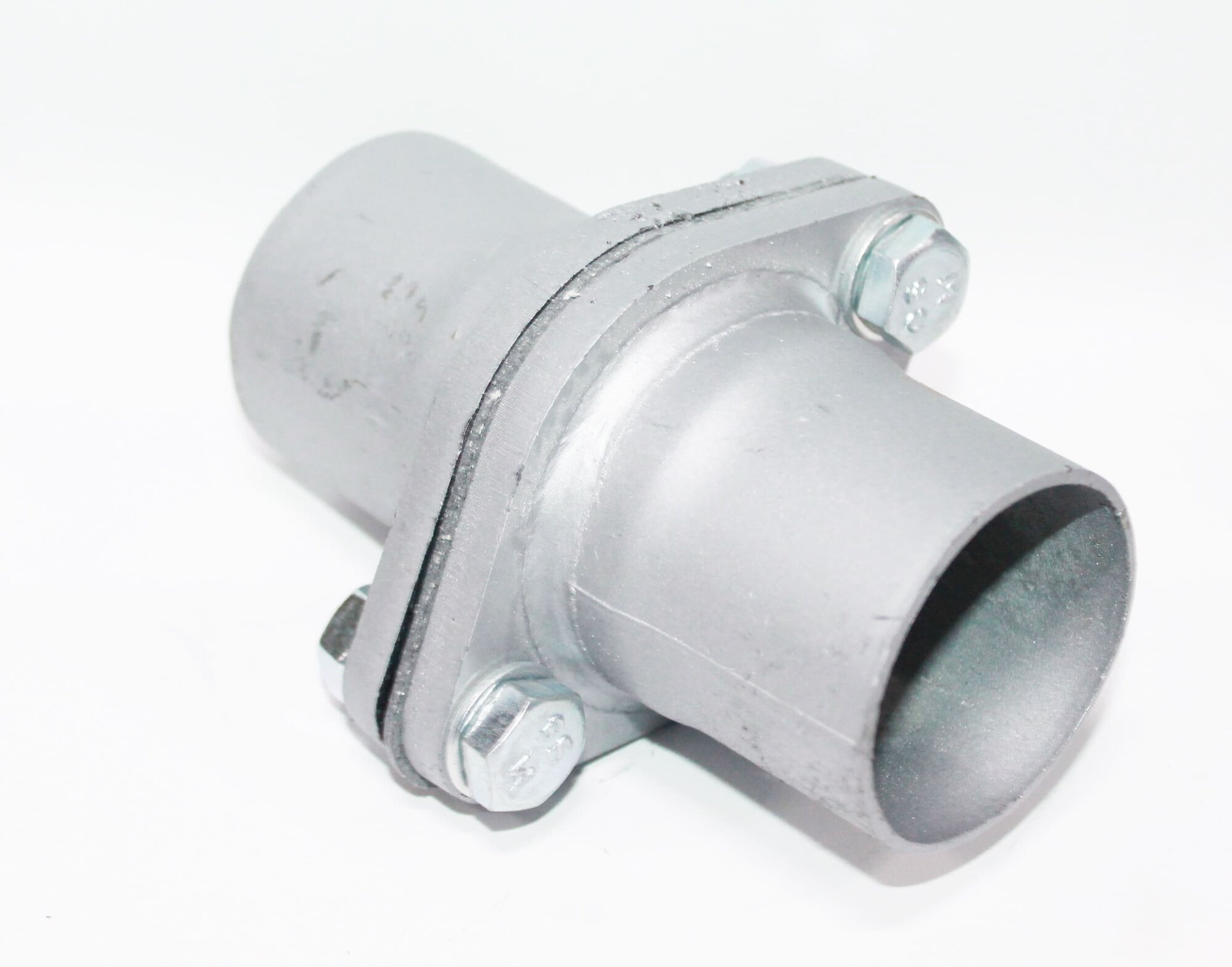 Фланец глушителя с прокл. d52/55 L 232мм, 2 болта алюм. (TRIALLI)