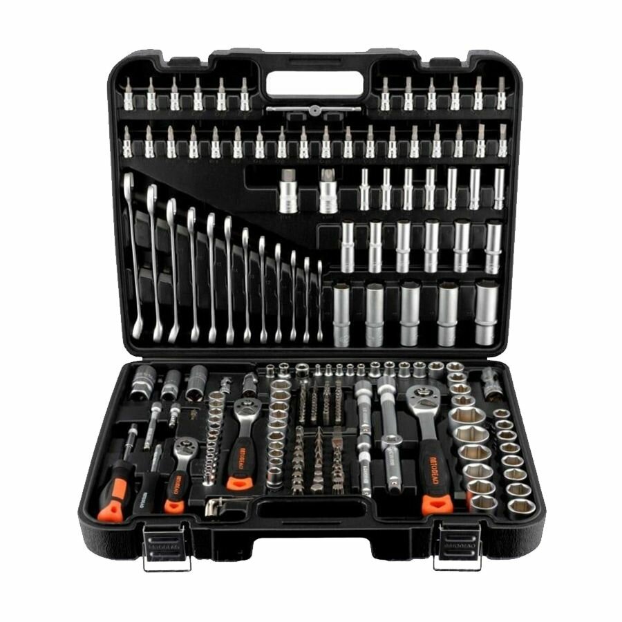 Набор инструментов 216 предмет 1/2", 1/4", 3/8"(АвтоДело)