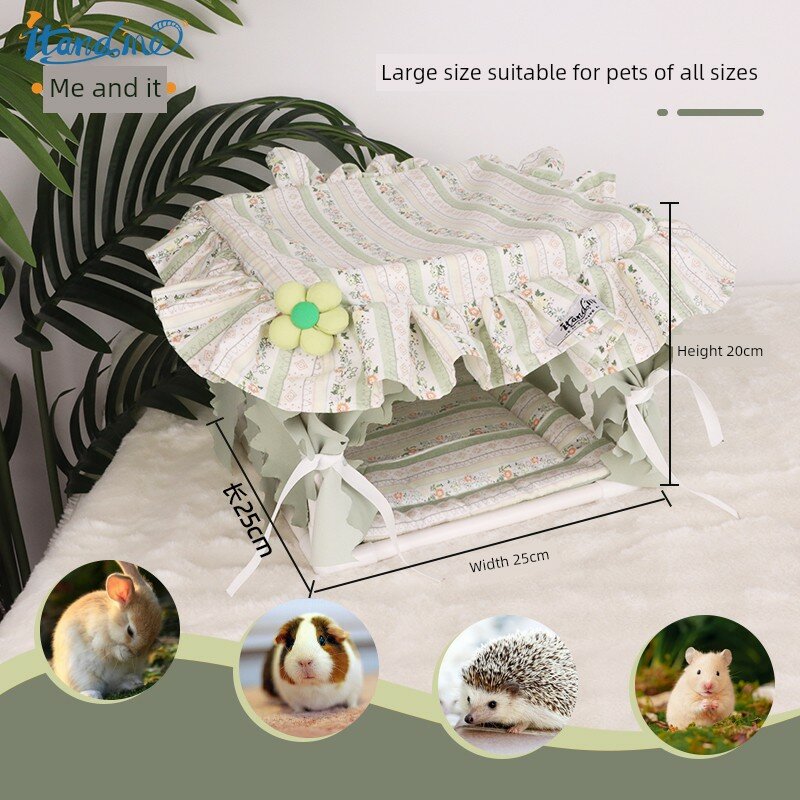 У меня есть убежище для морских свинок, специальный домик-убежище для кроликов и морских свинок, небольшой домик,