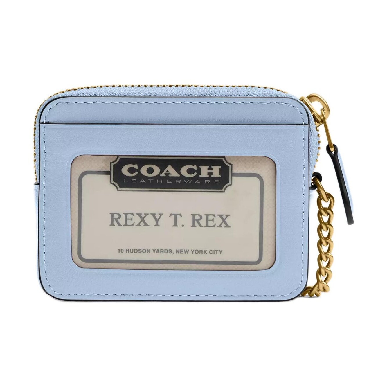 Визитница Coach, светло-голубой — фото 1