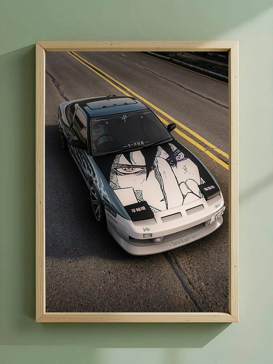 Постер, плакат на стену "JDM Nissan 180SX" 42Х29,7см (А3)