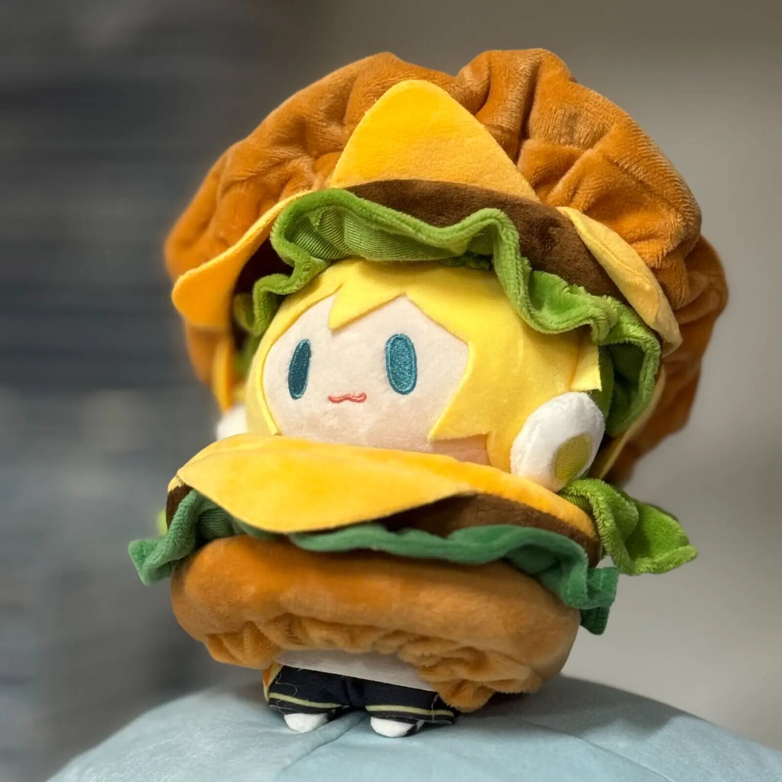Плюшевая игрушка Хацунэ Мику, Hamburger Len, Bandai