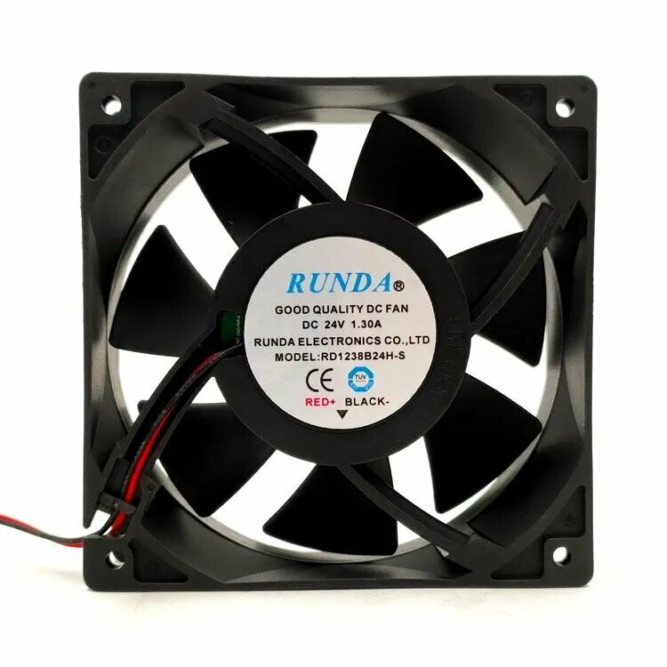 RUNDA RD1238B24H-S 12038 24V 1.3A Сварочный аппарат, инверторный вентилятор охлаждения