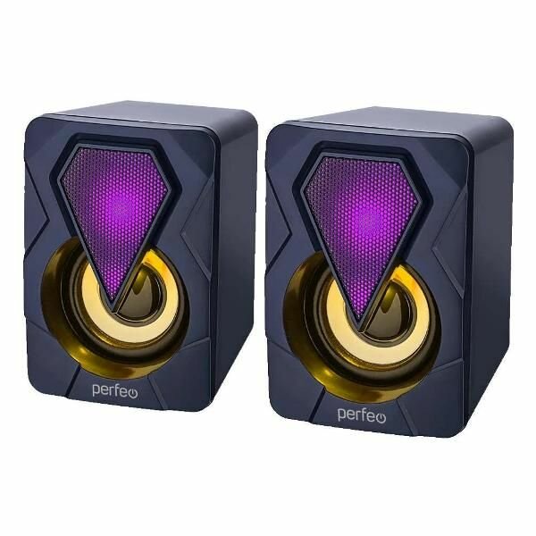 Колонки компьютерные 2.0 Perfeo Shine