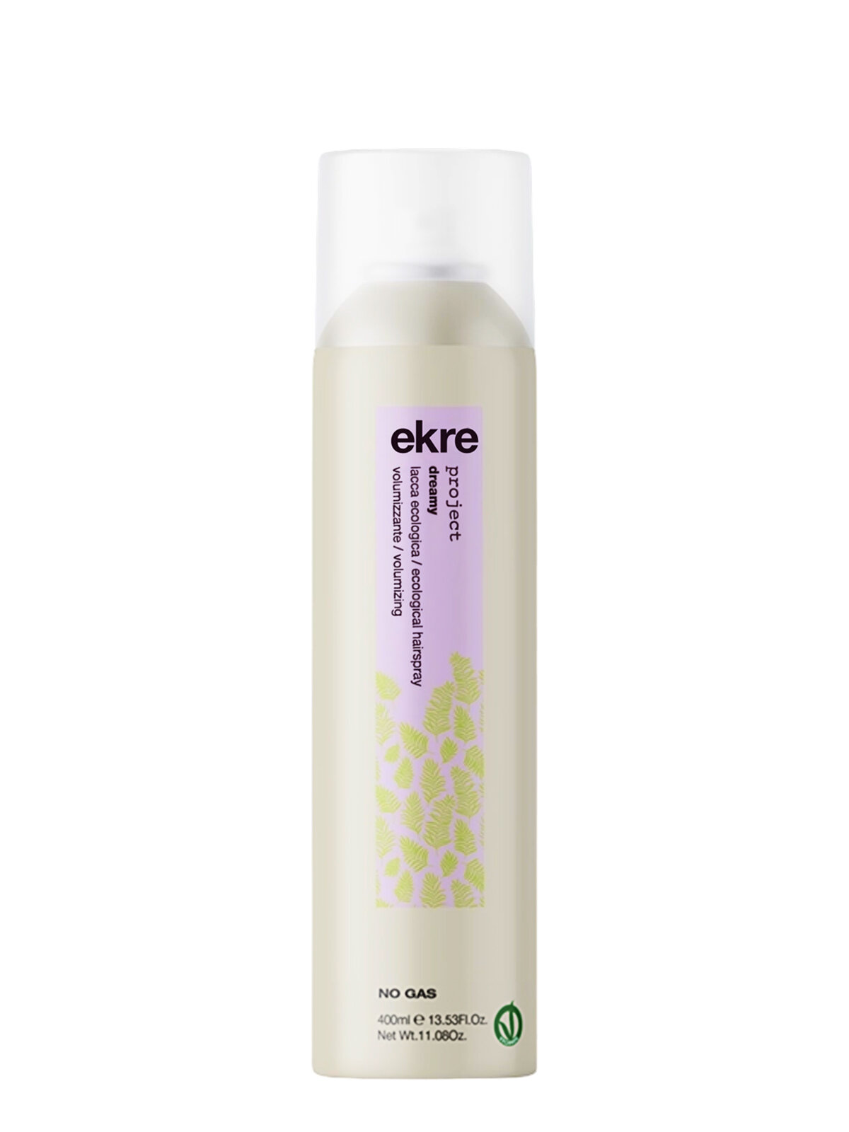 Эко-лак для объема волос Ekre Project Eco Volumising Hairspray Flexible Fix, 400 мл