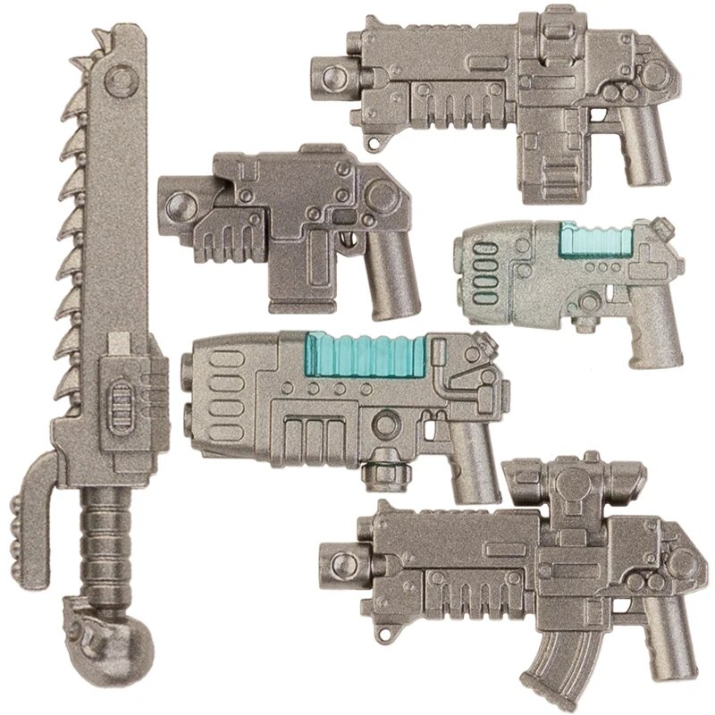 MJ 40K молоток оружие для 4 см мини куклы бластер пистолет меч MOC аксессуары строительные блоки Фигурки игрушки для детей подарок