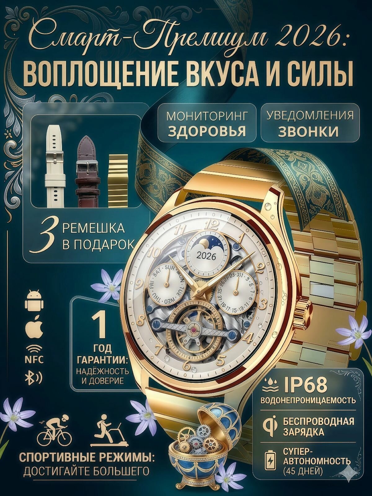 Электронные спортивные умные часы унисекс X7 Pro Max с мониторингом сердечного ритма и артериального давления, водонепроницаемые и пыленепроницаемые, подарок для мужчин женщин.