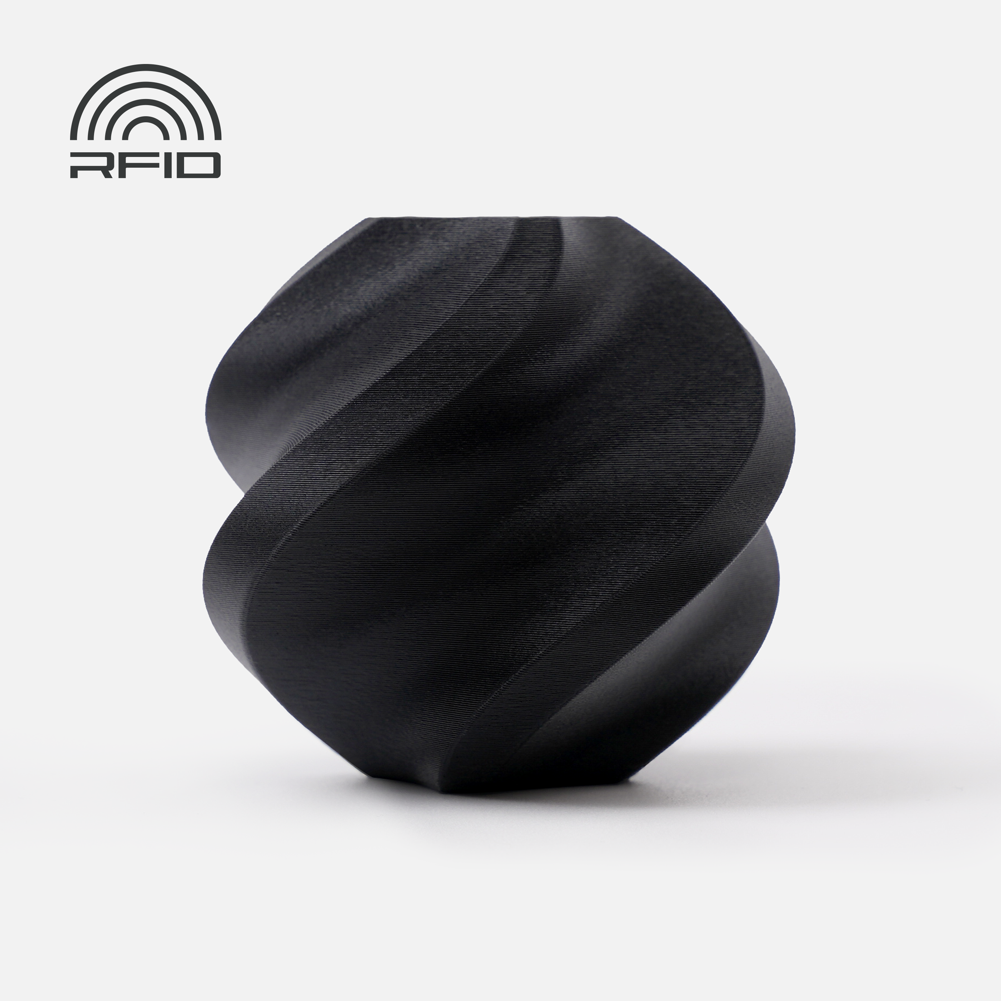 Пластик PLA Matte Bambu Lab, 1кг (Без катушки), Charcoal (11101), Древесный уголь