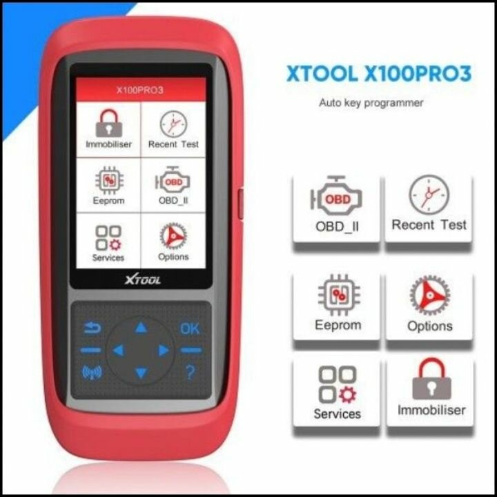 Программатор автомобильных ключей XTOOL X100 Pro3 OBD2, программирование чипов, сброс EPB/ABS/TPS, чтение PIN-кода
