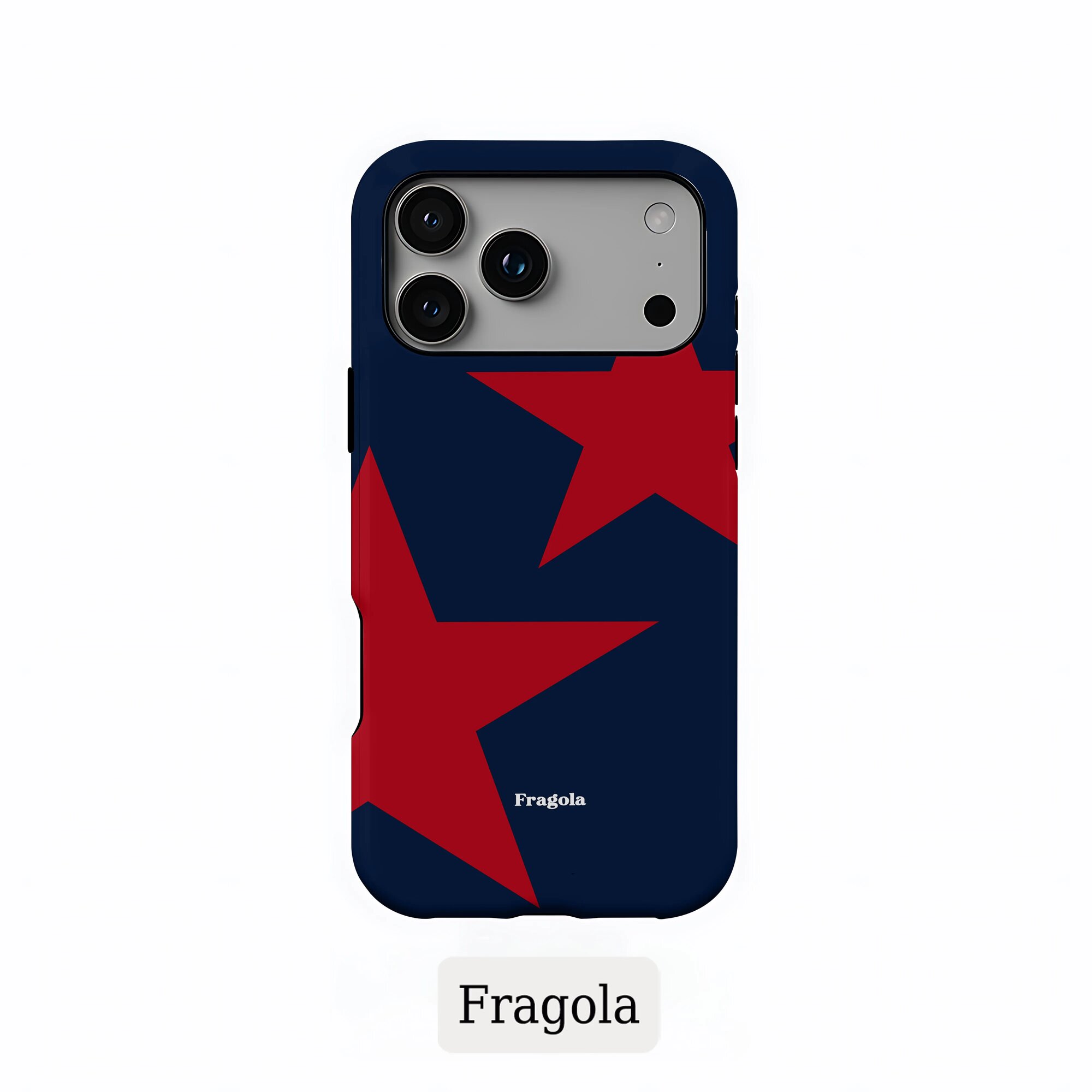 Чехол для телефона Fragola Stars Polka Dots для iPhone 17, Красный, FLR-375HKX34A4, iPhone 15 Plus