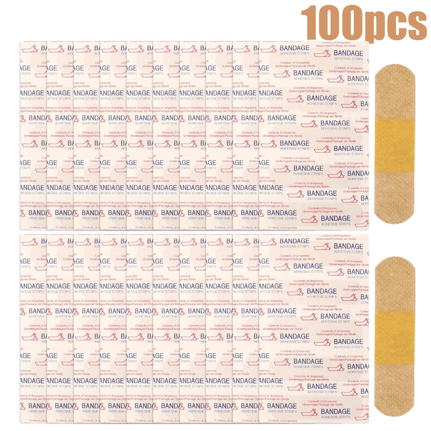 Пластыри для ран 100шт.