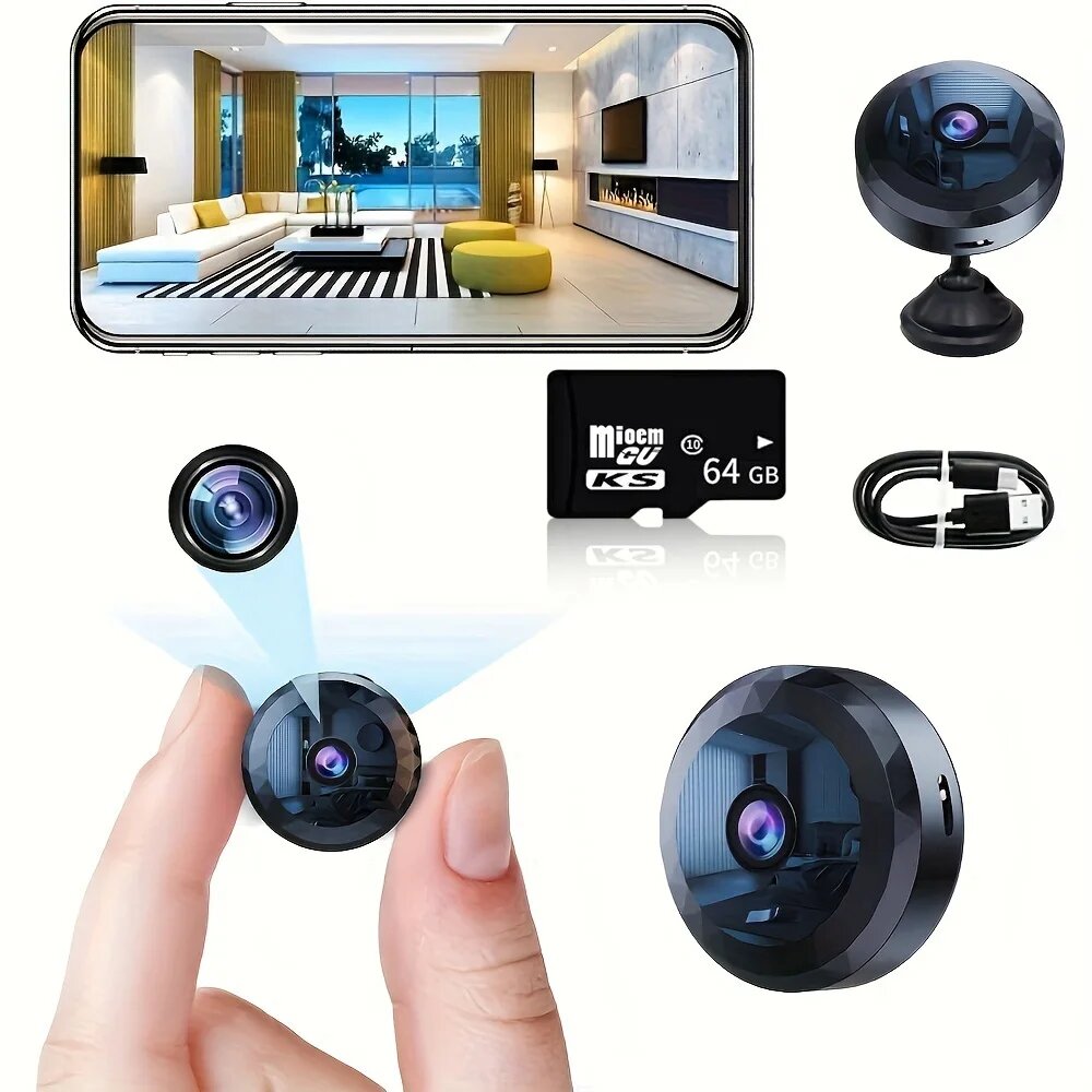 Беспроводная камера A11 Мини Wi-Fi Мониторинг 1080P HD Видеокамера безопасности Аккумуляторная Камера с детекцией движения Новая камера и 64GB