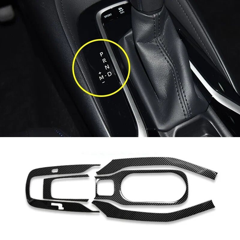 Накладка на консоль Toyota Corolla E210 2019-2024, B carbon fiber