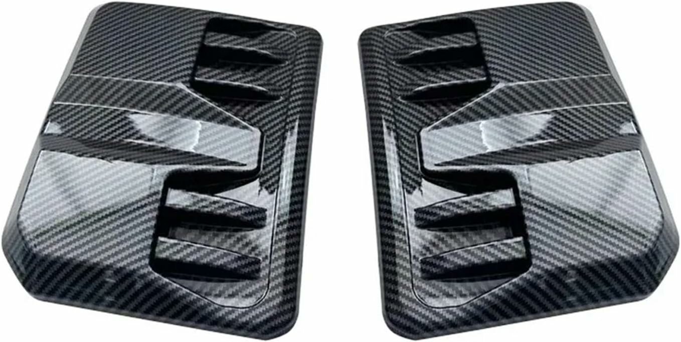Крышки решетки воздухозаборника Ford Ranger Raptor, Everest 2022-2024 — 2 шт, накладки на капот, ABS, для капота
