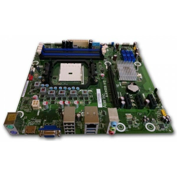 Материнская плата ACER AAHD3-VC Socket FM2. 4xDDR3. 5.1CH. 1000 Мбит/с. USB3.0. D-Sub. HDMI. mATX