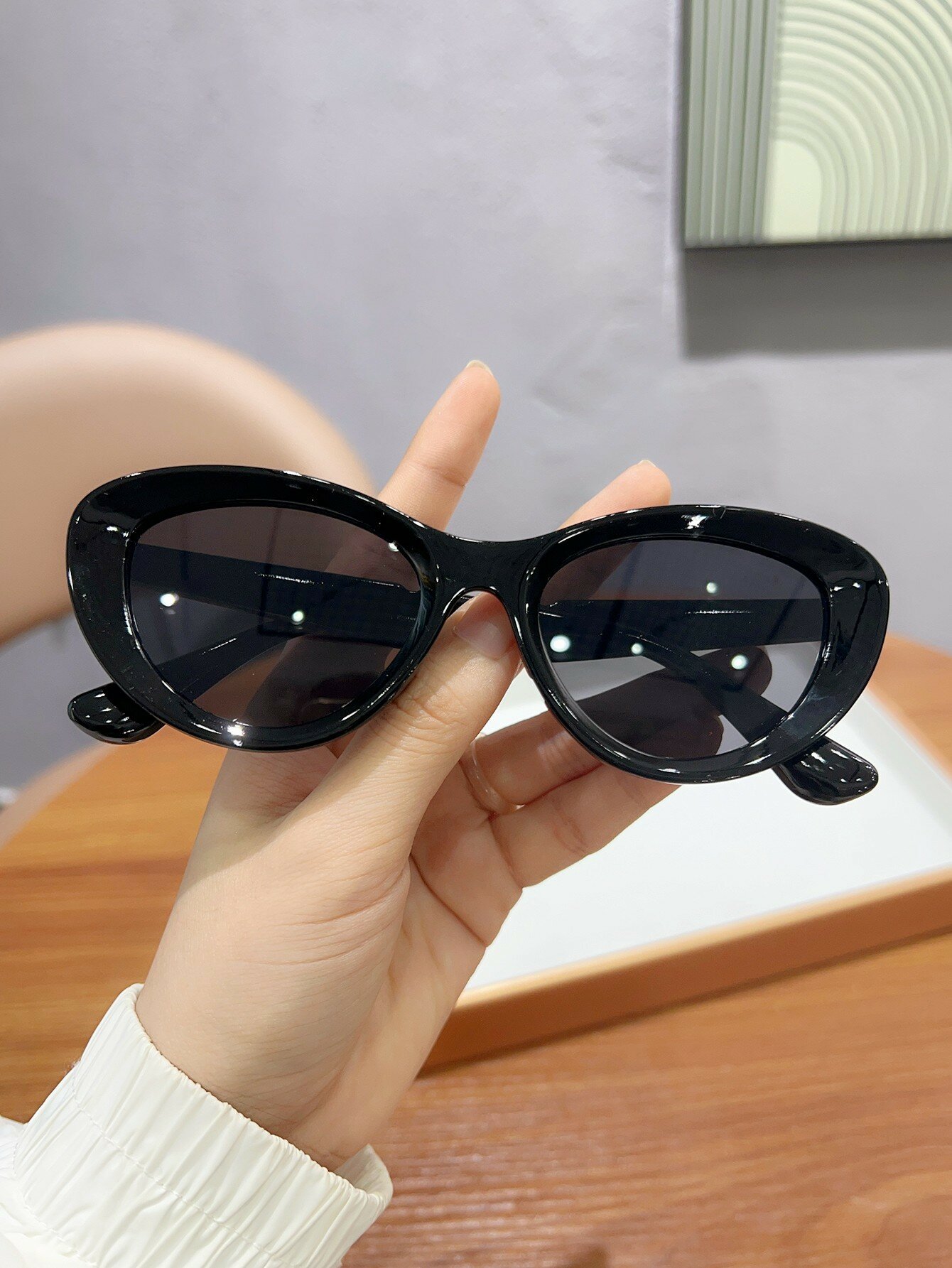 Style Очки Унисекс Кошкино Глаза Бриллиант UV Защита