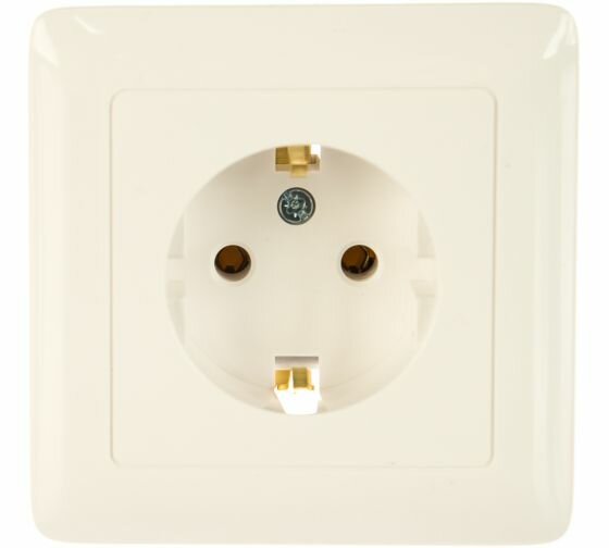 Schneider Electric Розетка 1-м СП Хит 16А с заземл. бел. SchE RS16-134-B