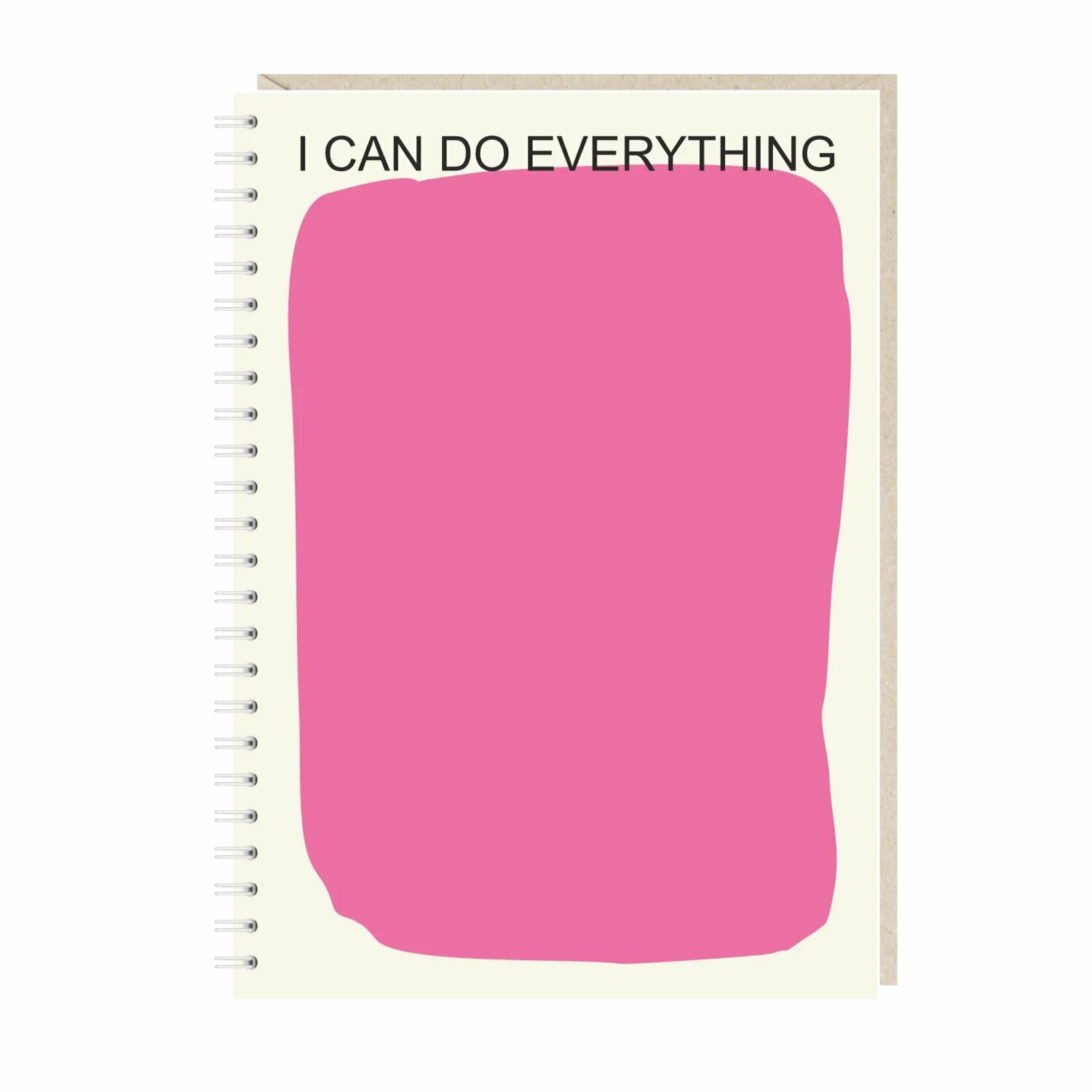 Блокнот Mitrozhe «I can do everything», А5, 50 листов, розовый