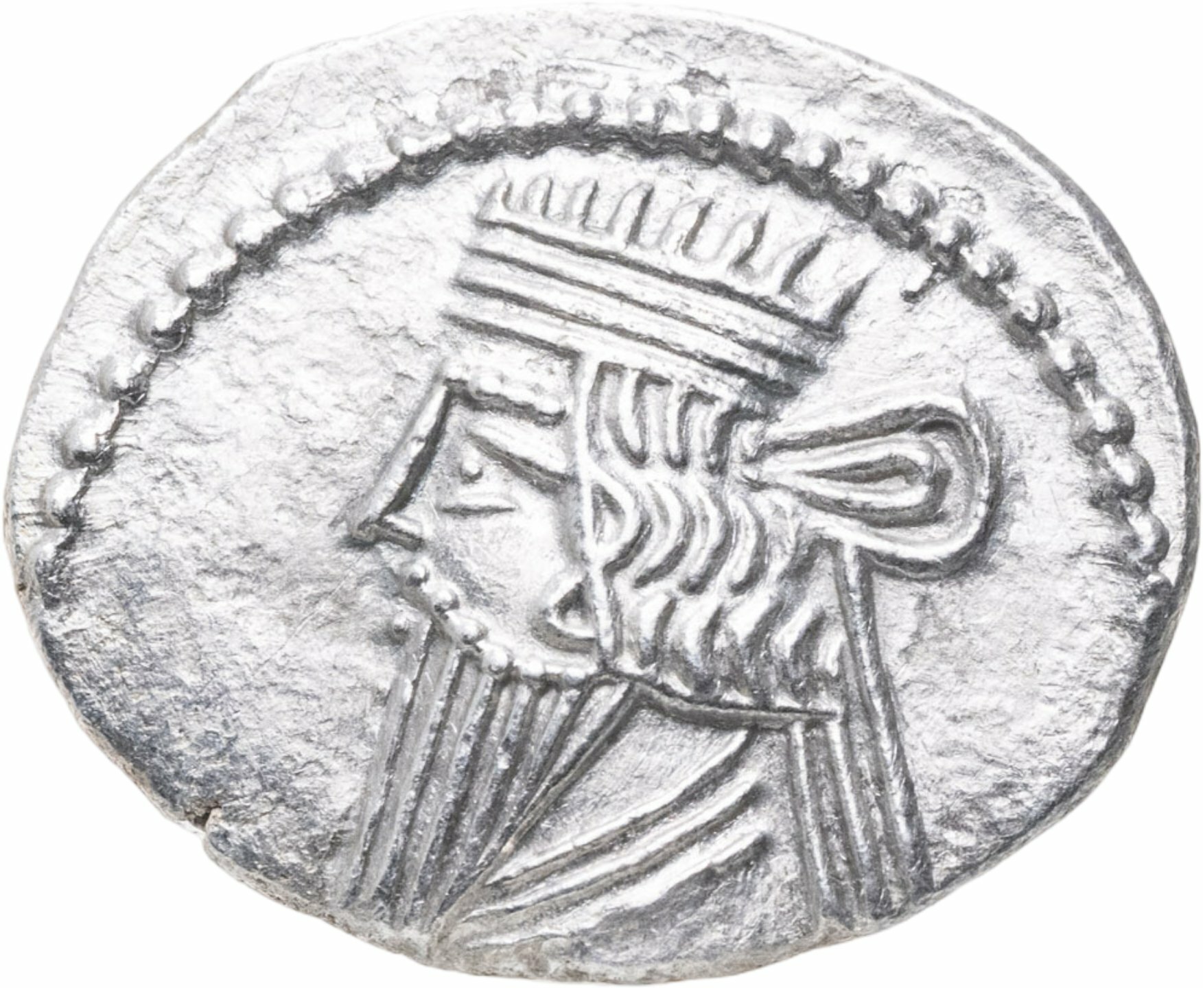 Парфянское царство, Вологез III, 105-147 годы , драхма , Серебро, в сохранности VF-XF