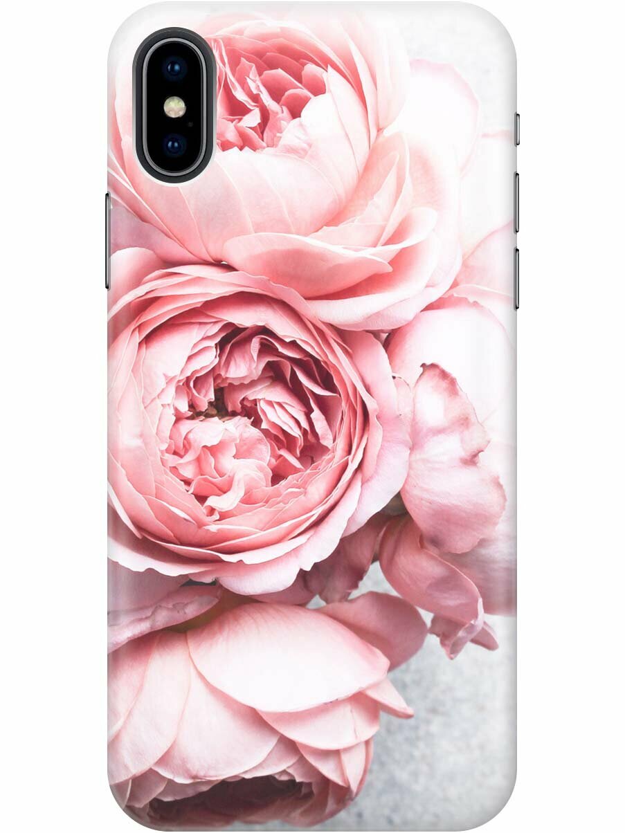 Силиконовый чехол на Apple iPhone Xs / X / Эпл Айфон Икс / Икс Эс с рисунком "Нежность"