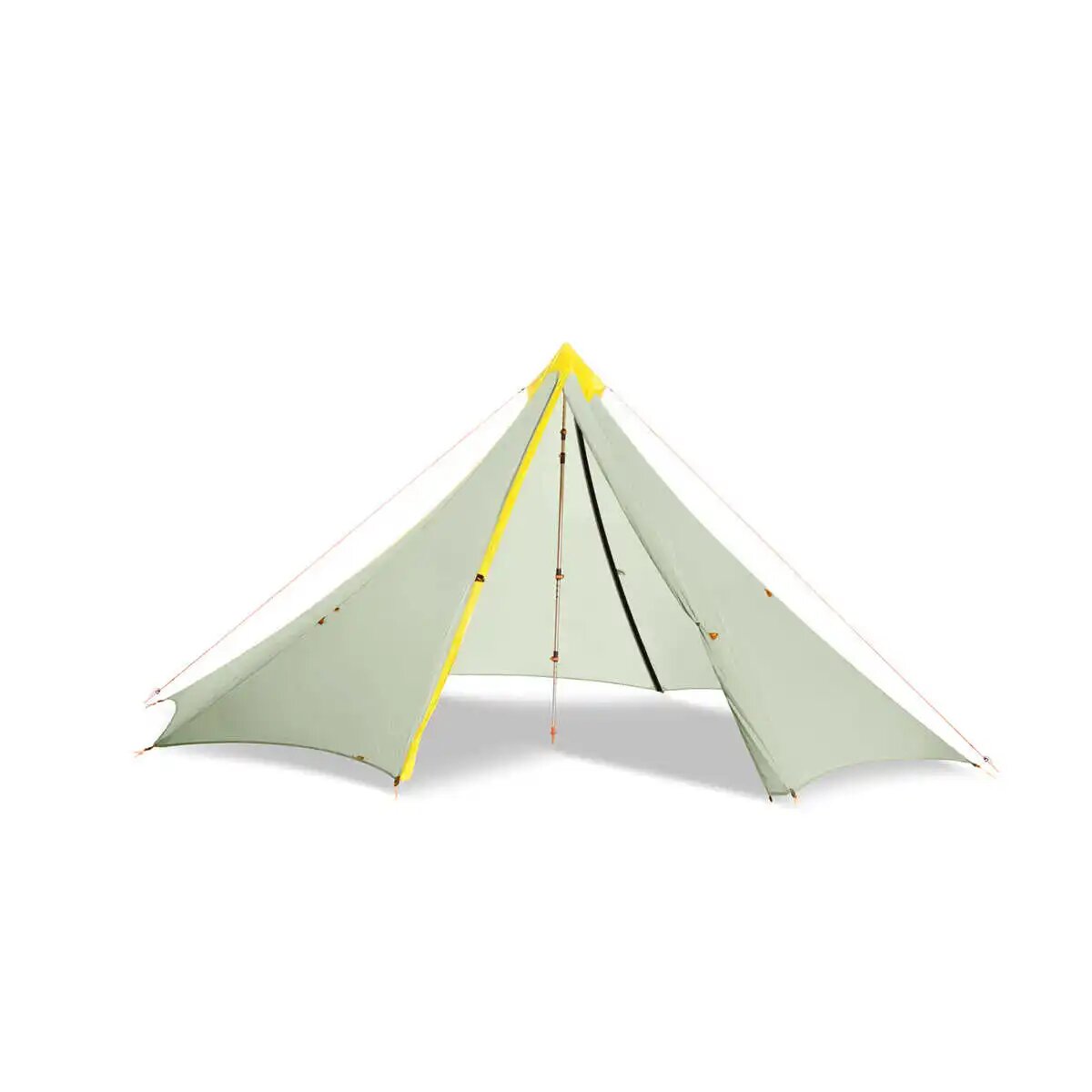Палатка Knot Gear Hufu для откры-air кемпинга, пирамидальная, 4-8 человек, 20D нейлон с силиконовым покрытием, без стержней, тент для походов-H170 голубой