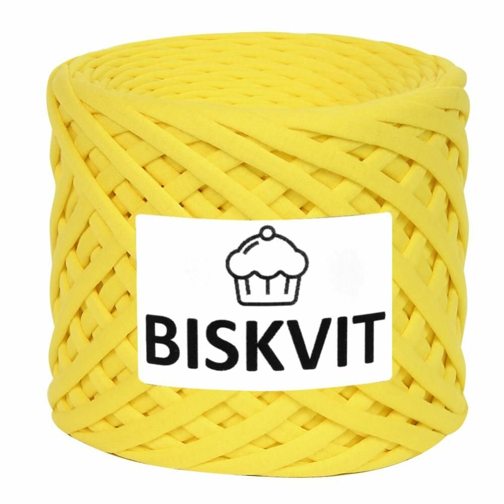 Пряжа Бисквит, Biskvit трикотажная, 330г, 100м, 100%хлопок, Манго (317) 1 шт