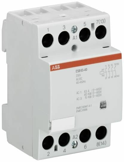 Модульный контактор ABB ESB-63-40 63А катушка 230В 4НО GHE3691102R0006 (снят)