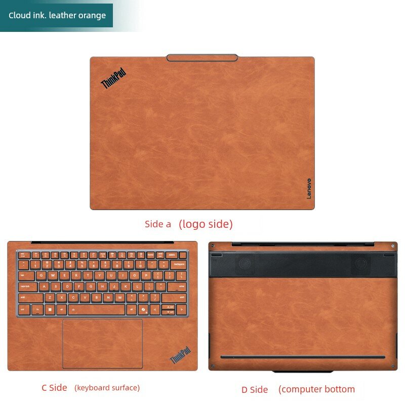 Защитная наклейка для ноутбука Lenovo ThinkPad X9-15 Aura AI Gen1 15.3 дюйма с обложкой из облака-чернил, оранжевая,