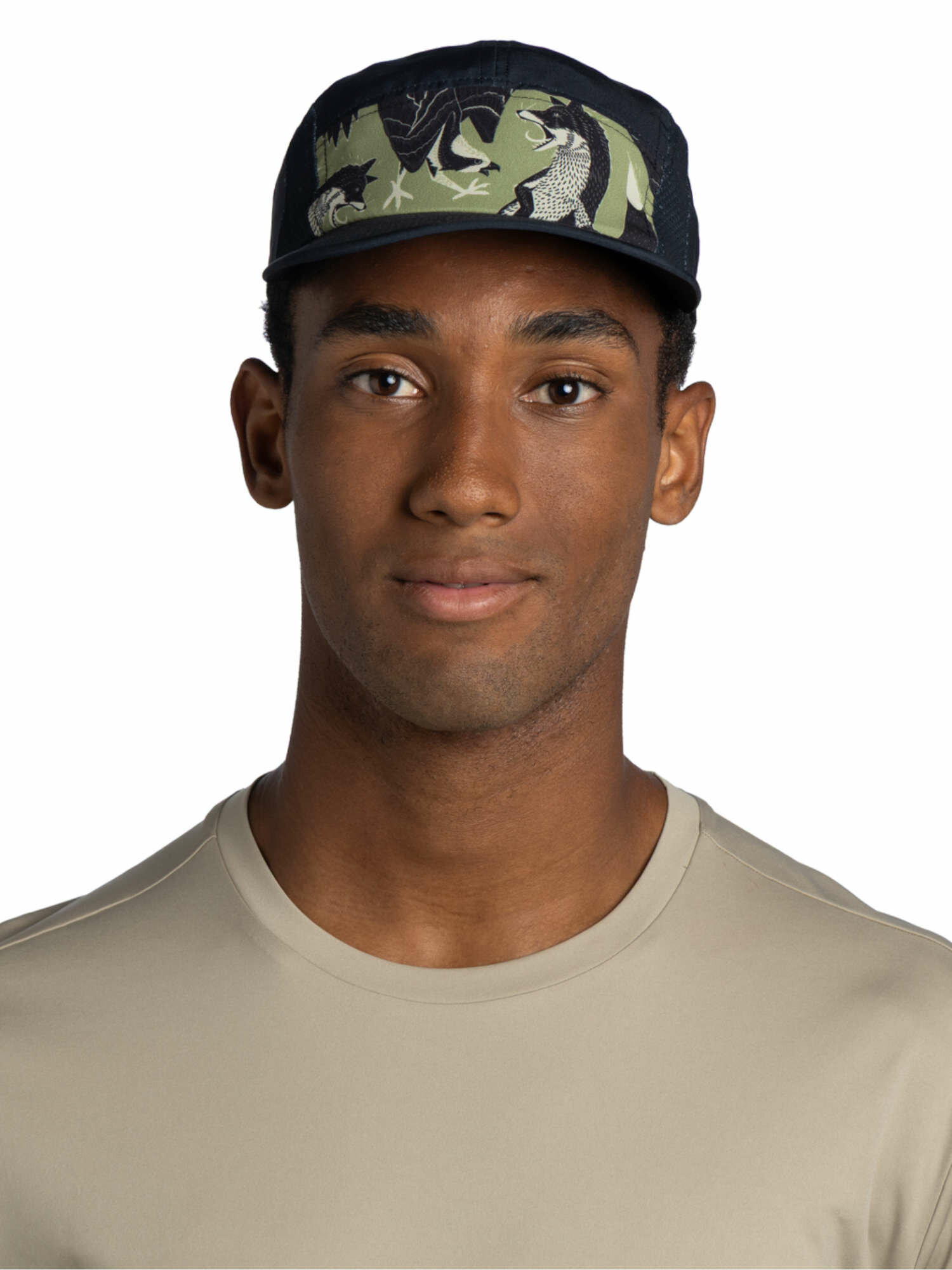 Кепка Buff 5 panel go cap для взрослых и детей, размер S-M, черный — фото 1