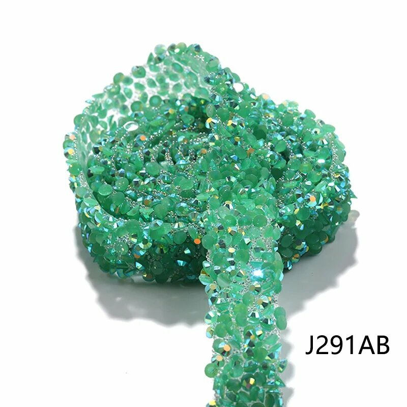 Самоклеящаяся лента со стразами 1,2 см Изумрудный, J Fern Green AB