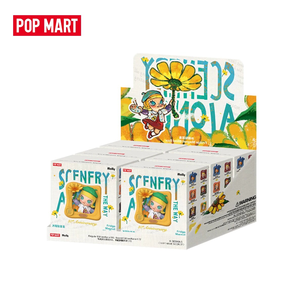 POP MART MOLLY Магнит "Пейзажи в пути"
