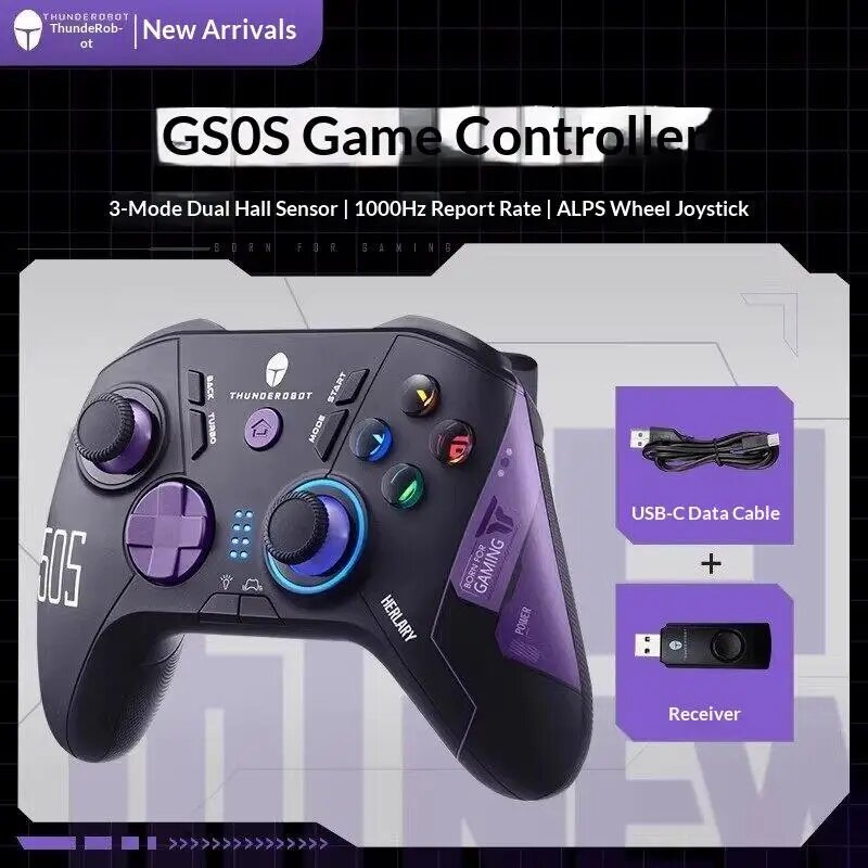 Беспроводной игровой контроллер THUNDEROBOT G50S с джойстиком и триггерами на датчиках Холла, частота опроса 1000 Гц, для Switch, PC, Android, iOS
