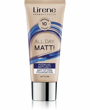 Тональный крем Lirene Nature Matte, оттенок 10 porcelain, 30 мл