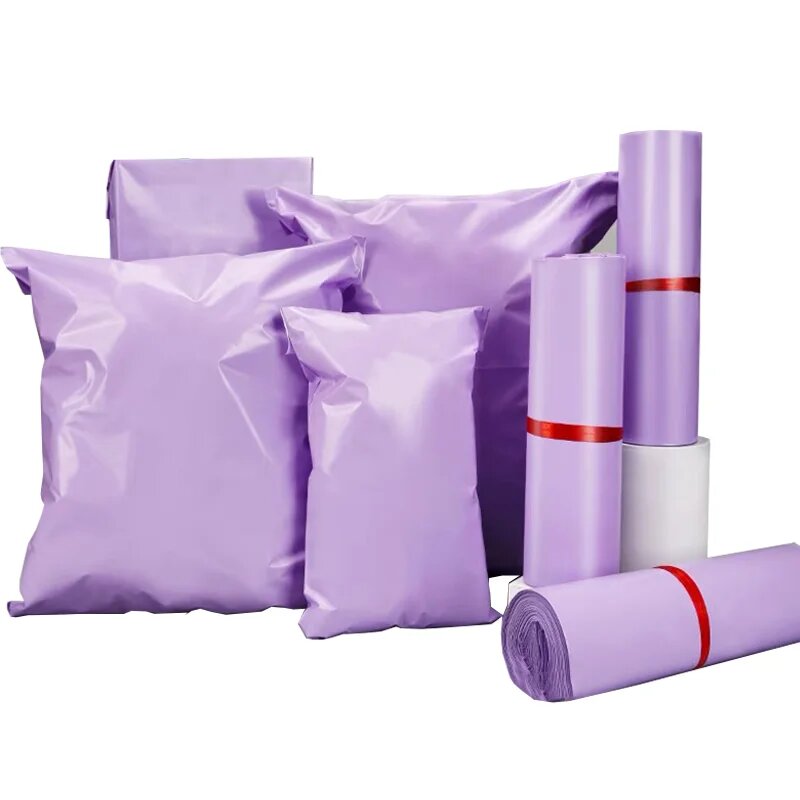 Пластиковые пакеты фиолетовые 25x35 см, 50 шт.