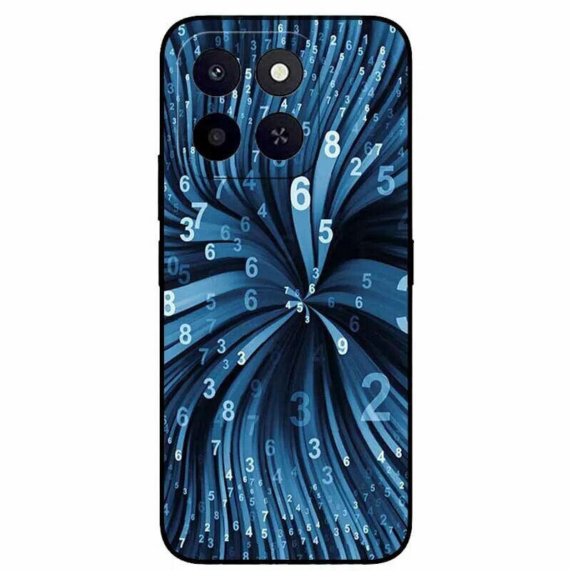 Чехол Honor X6c 4G, темно-синий, силикон, W101. CH.801