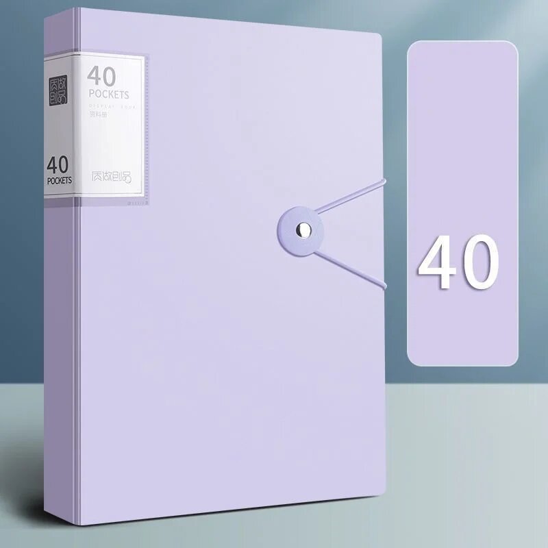 Пластиковая папка А4 40 карманов, Style 2