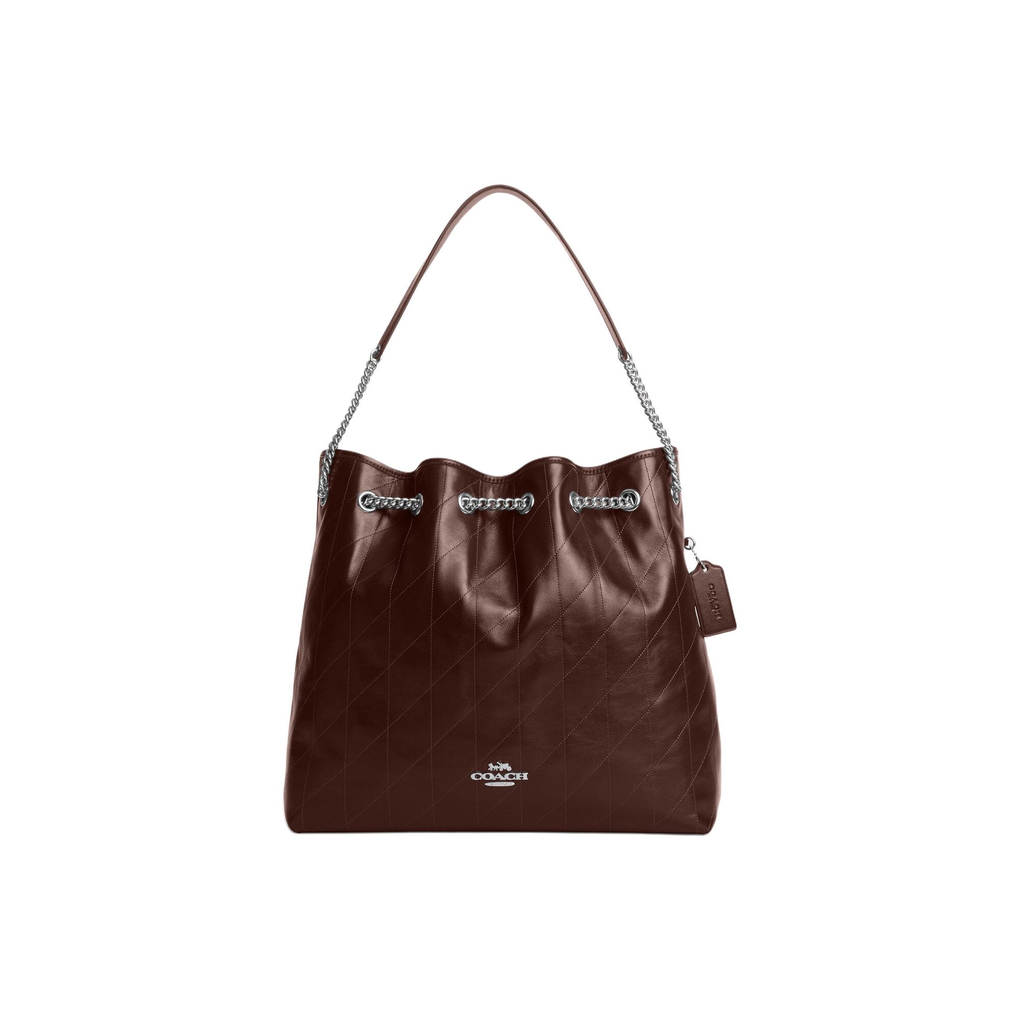 Сумка Coach, фактура плетеная