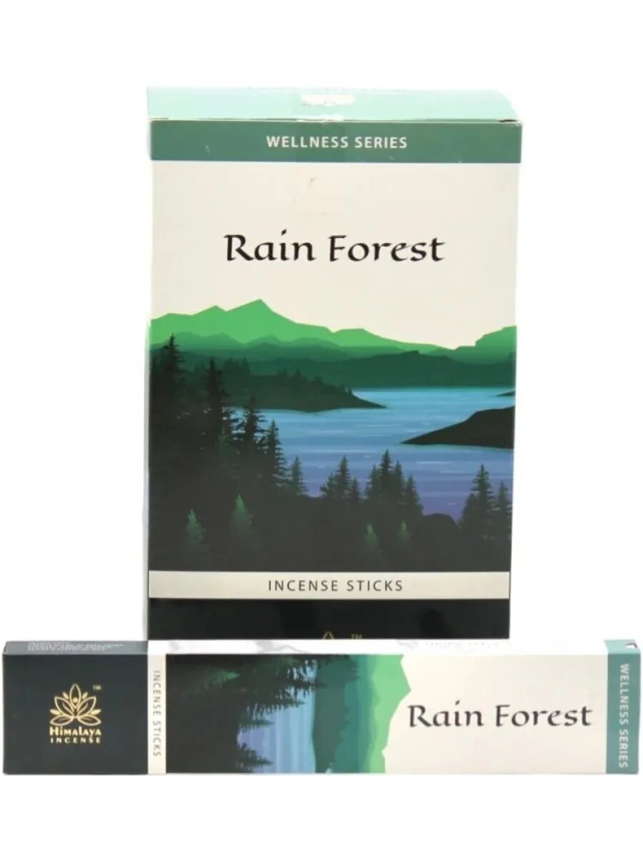 Тропический лес Хималая аромапалочки Himalaya Wellness Rain Forest Incense 2 кор. по 15 пал.