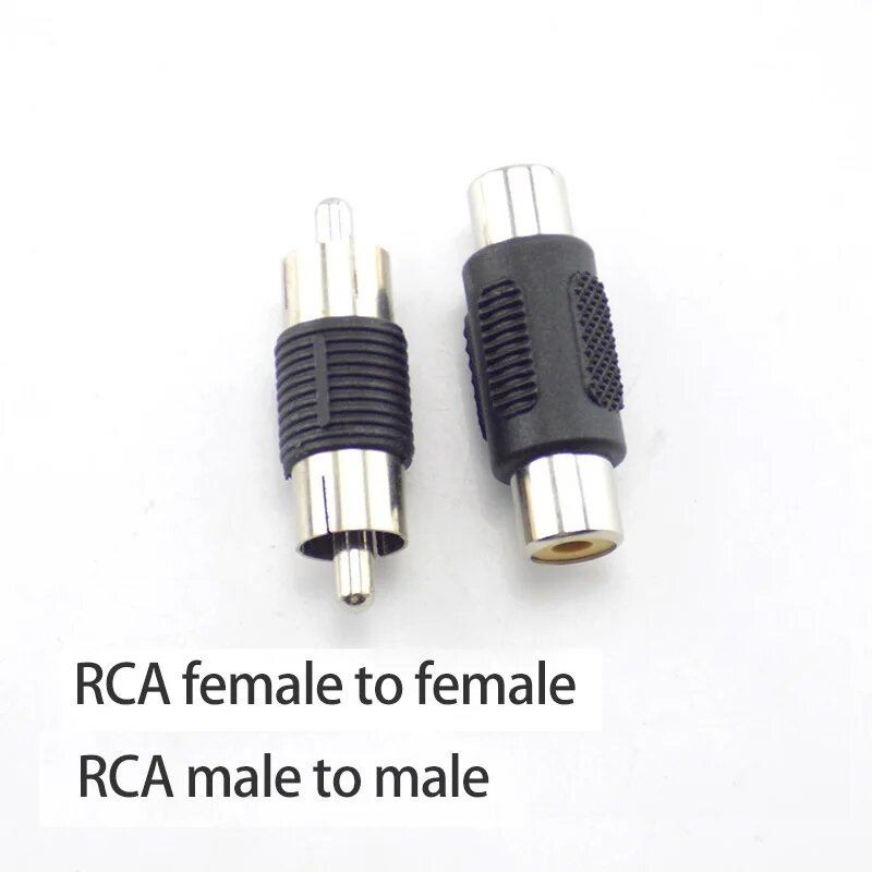 RCA адаптер "папа-папа", цвет: 1 male 1 female