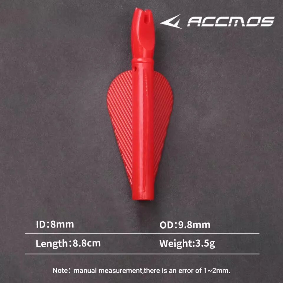 ACCOSM наконечники для стрел, красный, ID 8 мм, 12 шт.