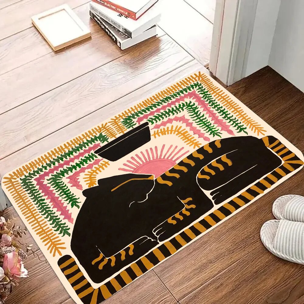 Коврик антискользящий 80x120cm, черный, bilibili